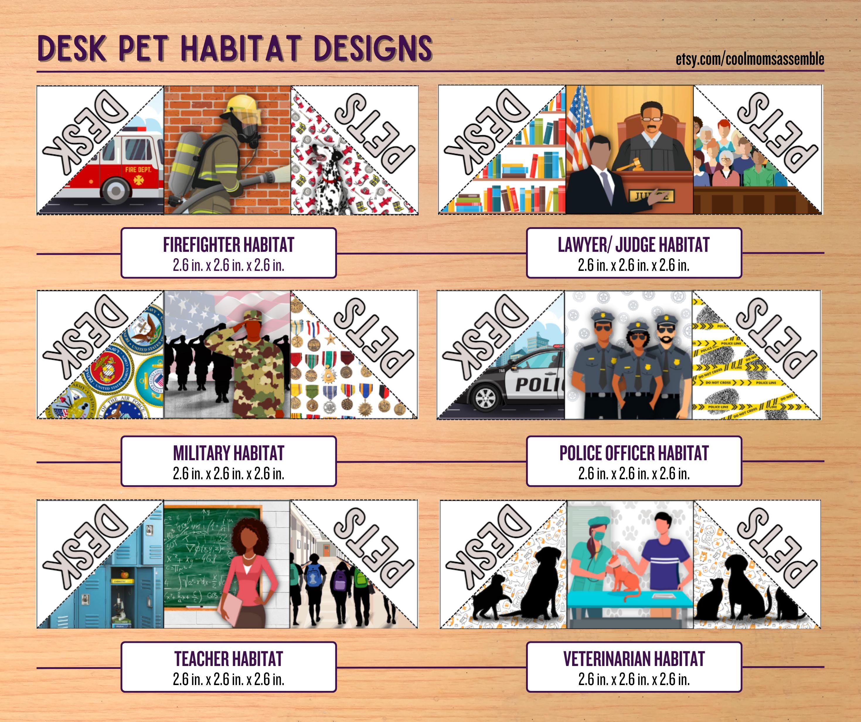 The Professions Edition Desk Pet Habitat Kit- Desk Pet Habitats ...