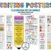 Writing Posters Classroom Decor Bundle Grammar Posters Teacher ...