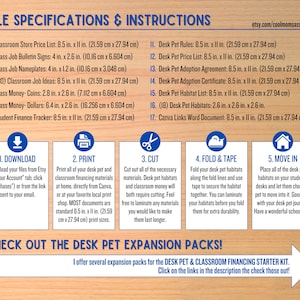 Desk Pet & Classroom Financing Starter Kit- Desk Pet Habitats- Desk Pet ...