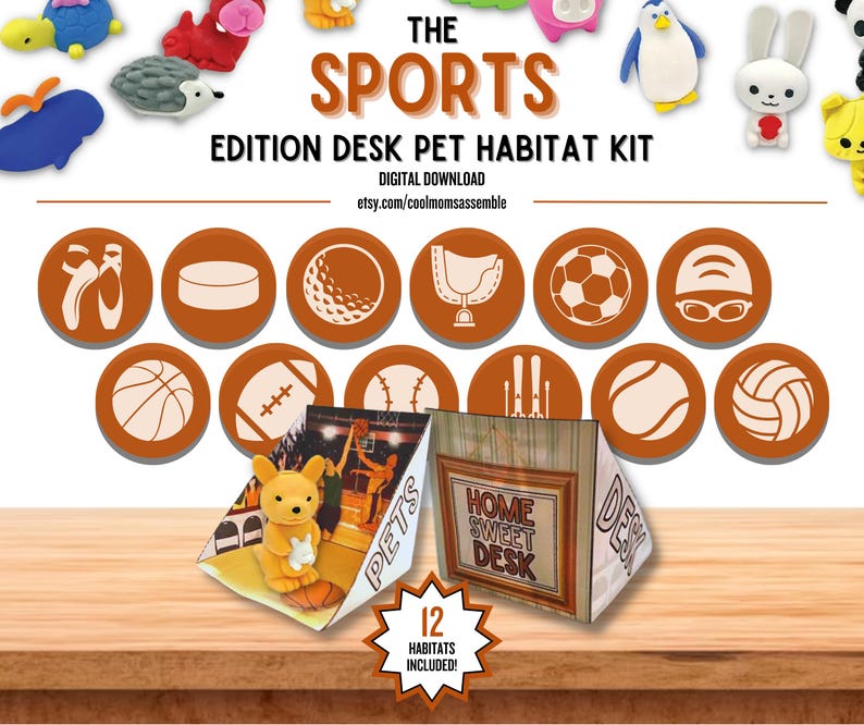 The Sports Edition Desk Pet Habitat Kit- Desk Pet Habitats- Popular ...