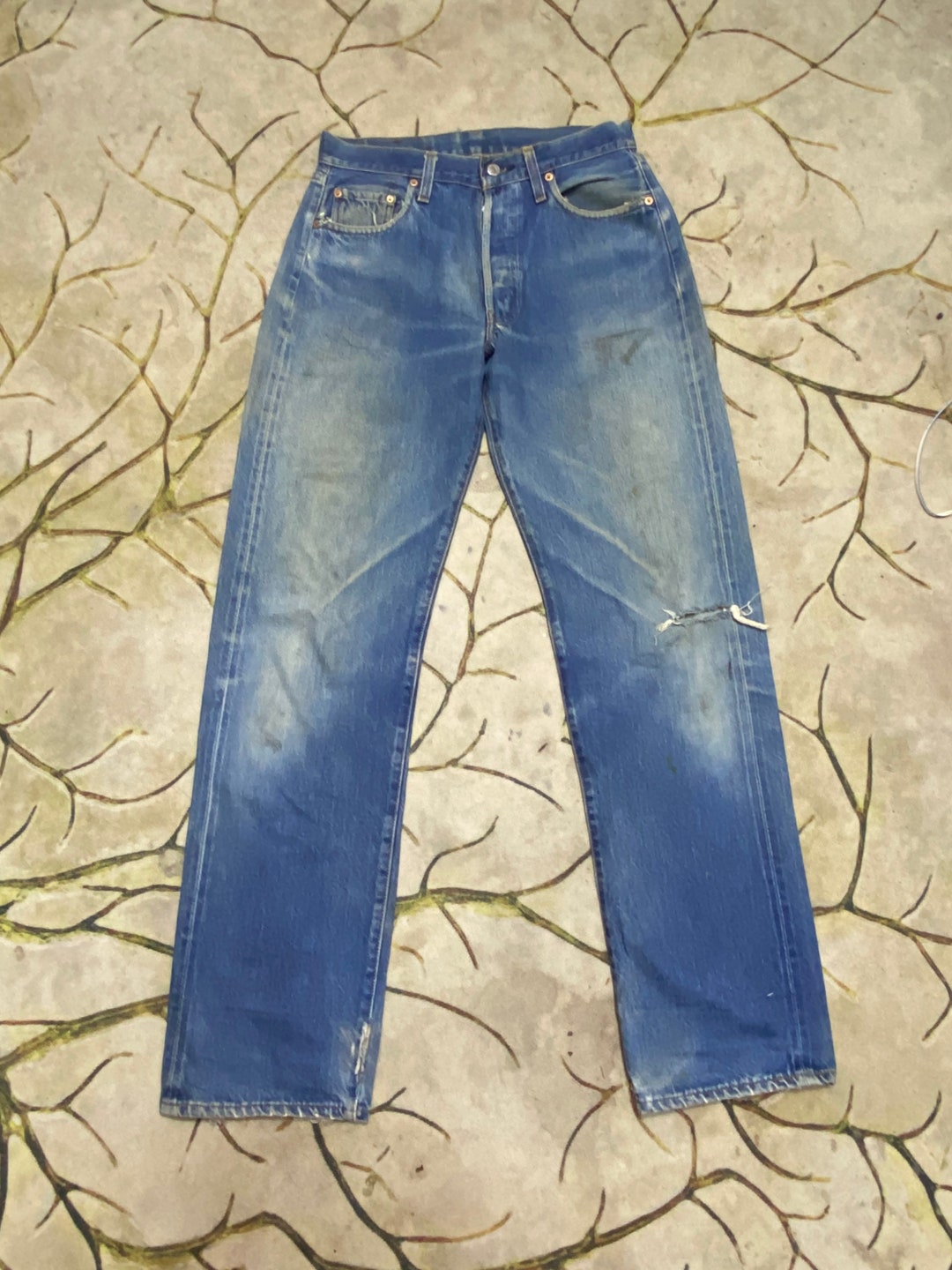 Vintage 90s Levis Big E Last Model USA Full Stamp 555 - Etsy