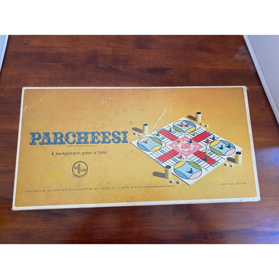 Parcheesi, A Backgammon Game of India, Gold Seal Edition, 1964, USA - Etsy