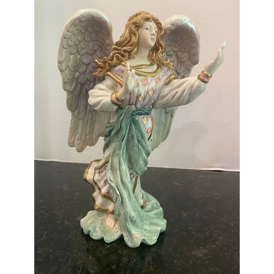 Fitz and Floyd Classics 10 Christmas Nativity Angel Figurine With Pearl ...