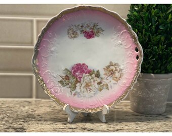 Pink Floral Platter - Etsy