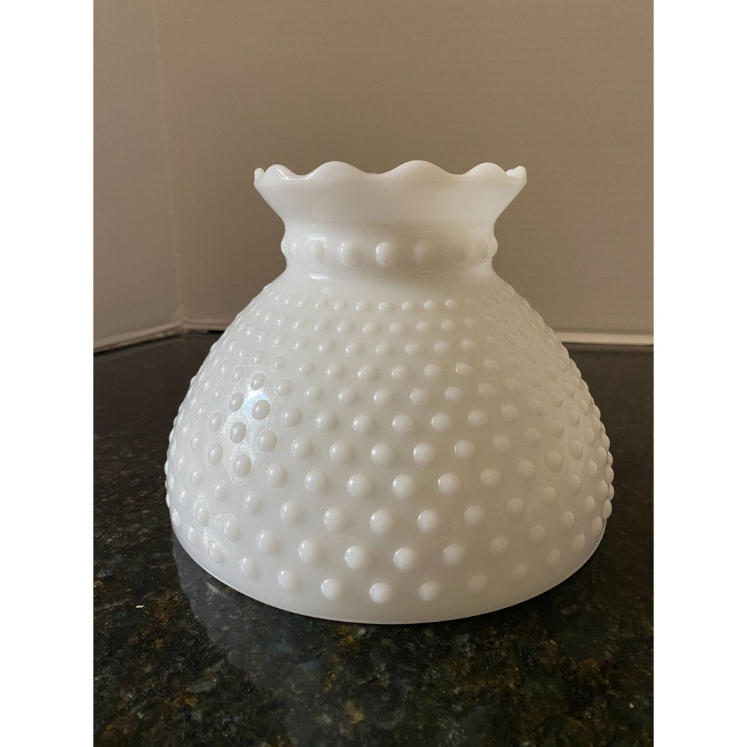 Hobnail Milk Glass Lamp Shade