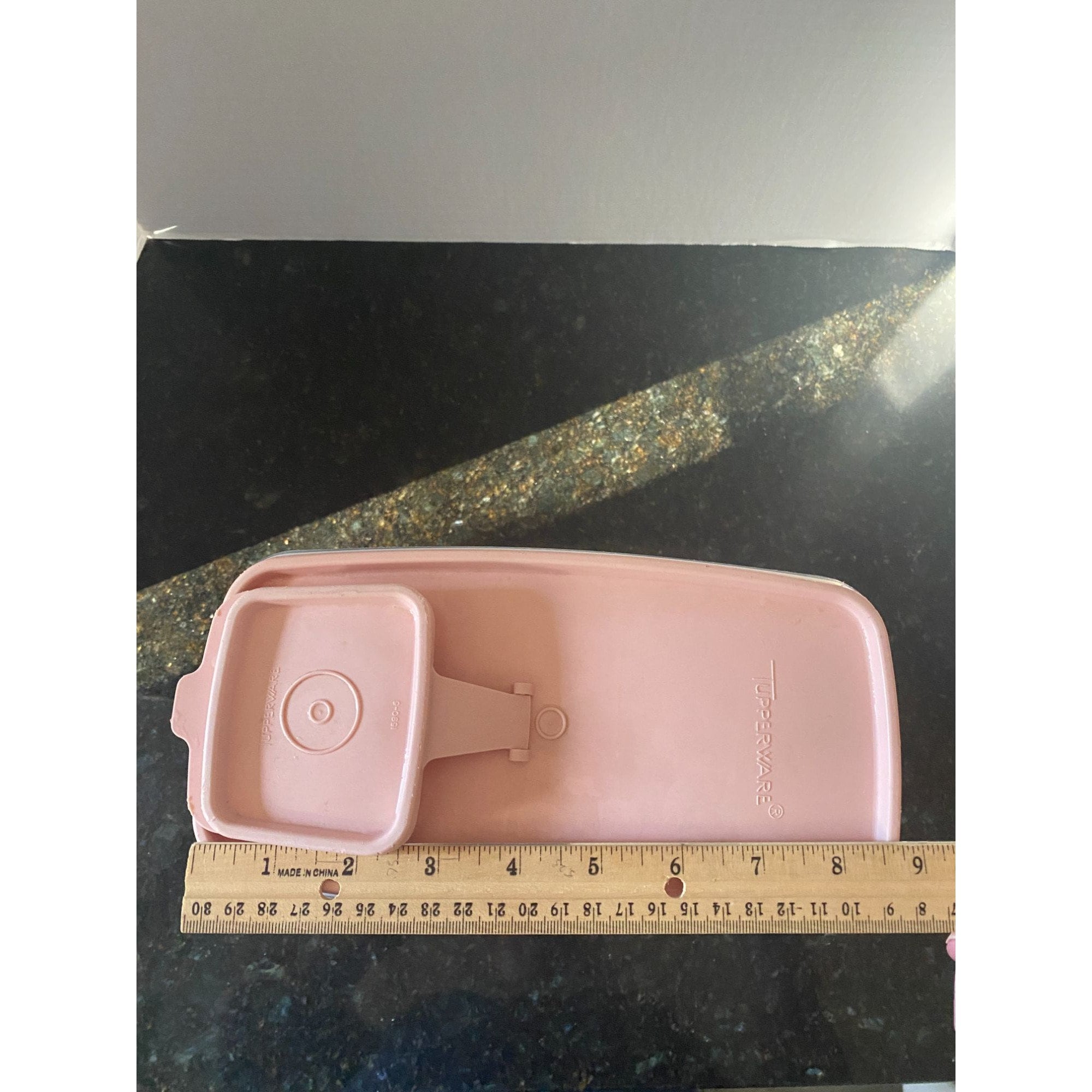 Vintage TUPPERWARE Rectangular Modular Mate #1588-1 With Pink Flip Top ...