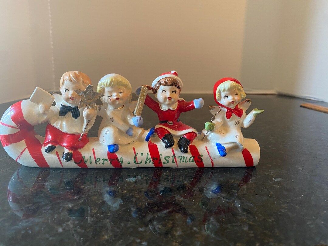 Vintage Commodore Angel Candy-cane Sleigh, Japan, 1950's - Etsy