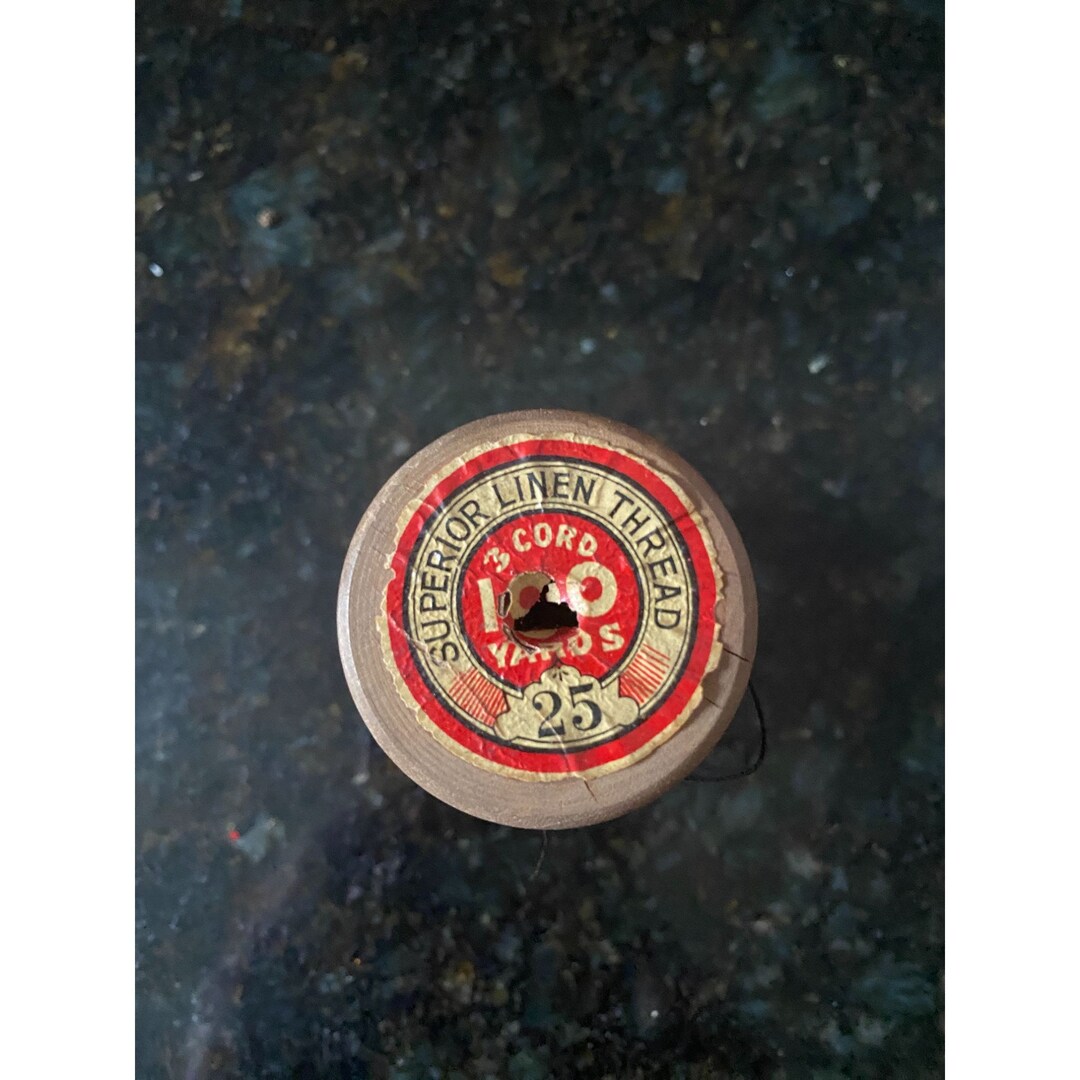 Vintage Barbours Linen Black Thread, 3 Cord 100 Yards, Estb. 1784 ...