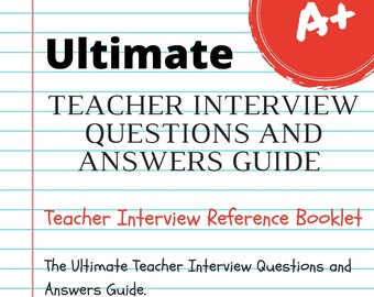 ULTIMATE Teacher Interview Questions and Answers Guide - PART TWO - Etsy