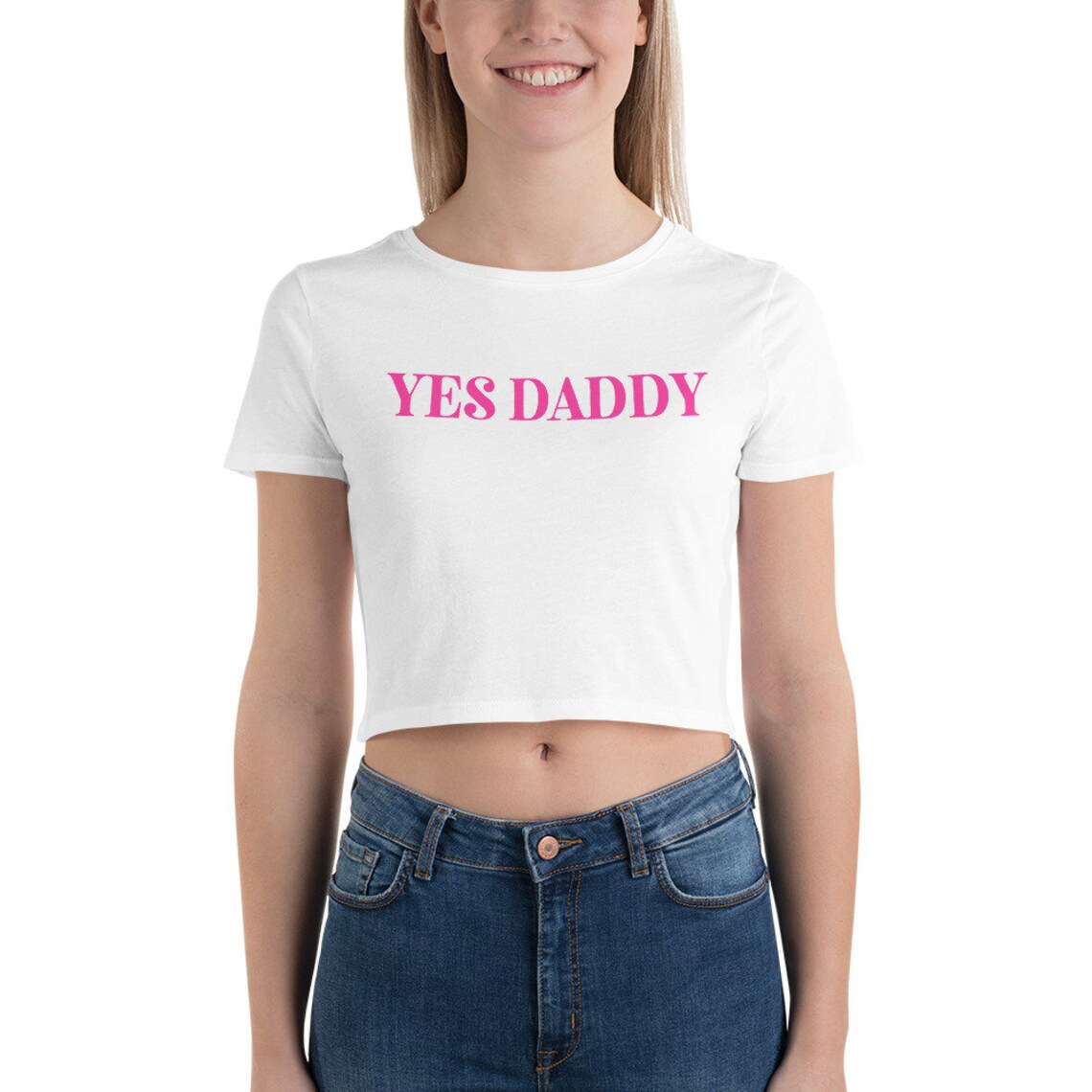 Yes Daddy Crop Top Ddlg Clothes Submissive Clothing Bdsm Etsy