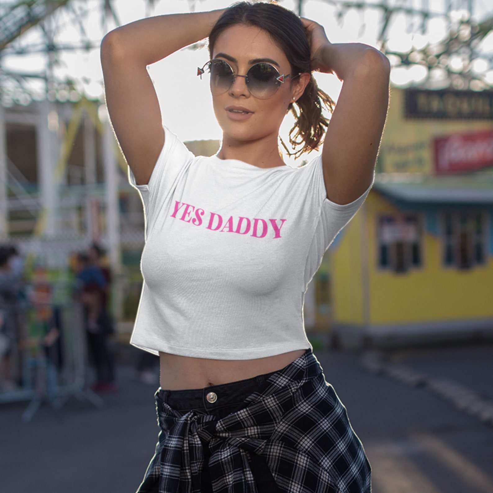 YES DADDY Crop Top DDLG Clothes Submissive Clothing Bdsm | Etsy