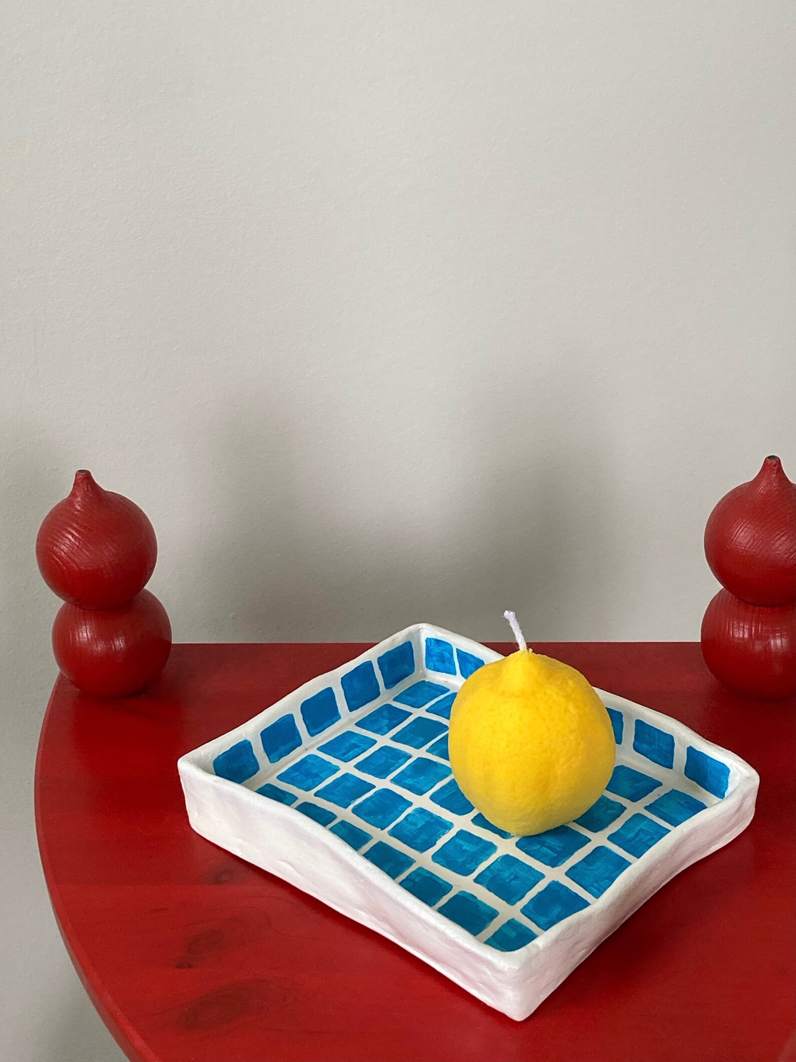 Swimming Pool Trinket Tray Unique Hand Painted Clay Display - Etsy