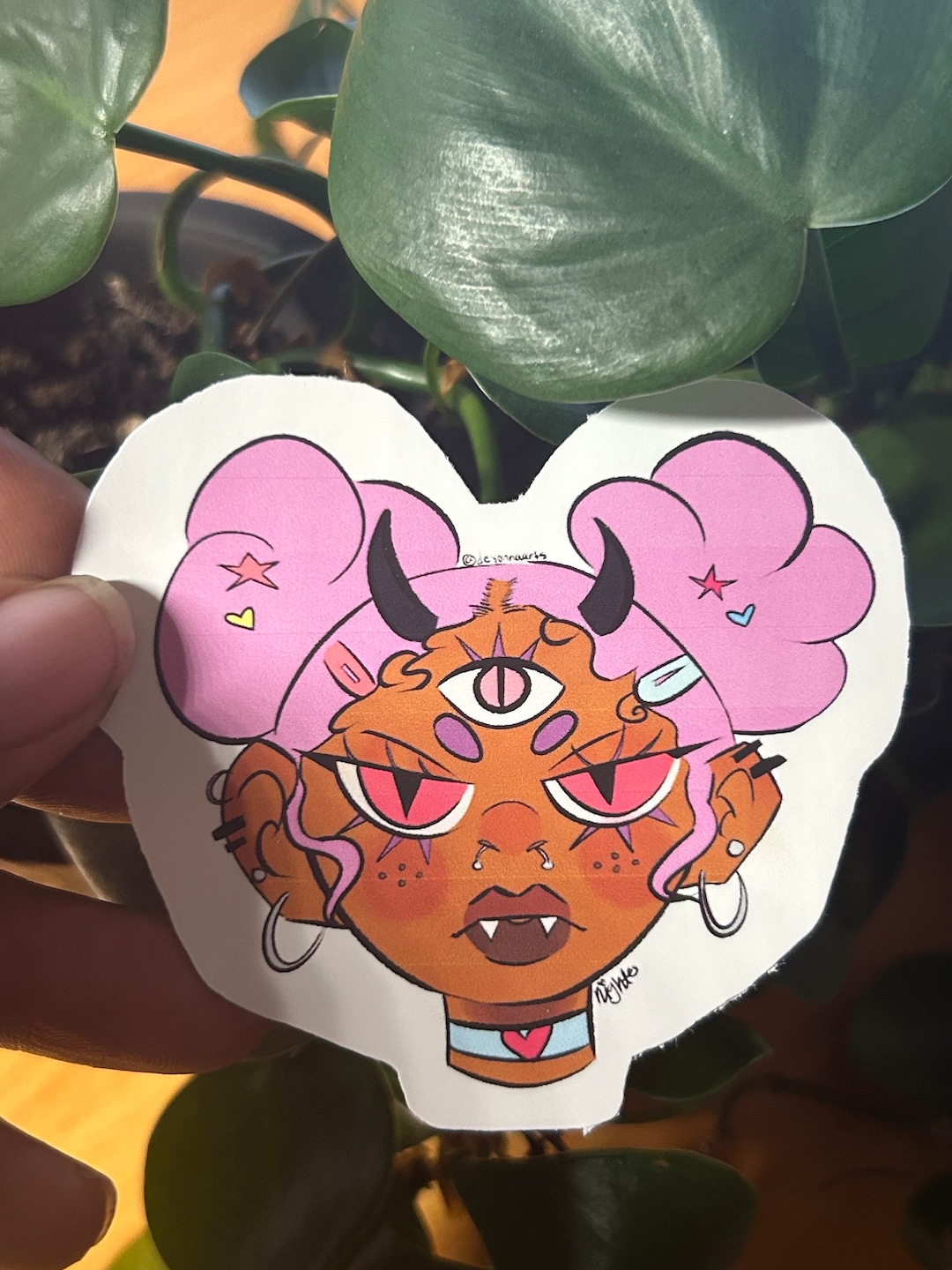 Monster Girl Sticker - Etsy