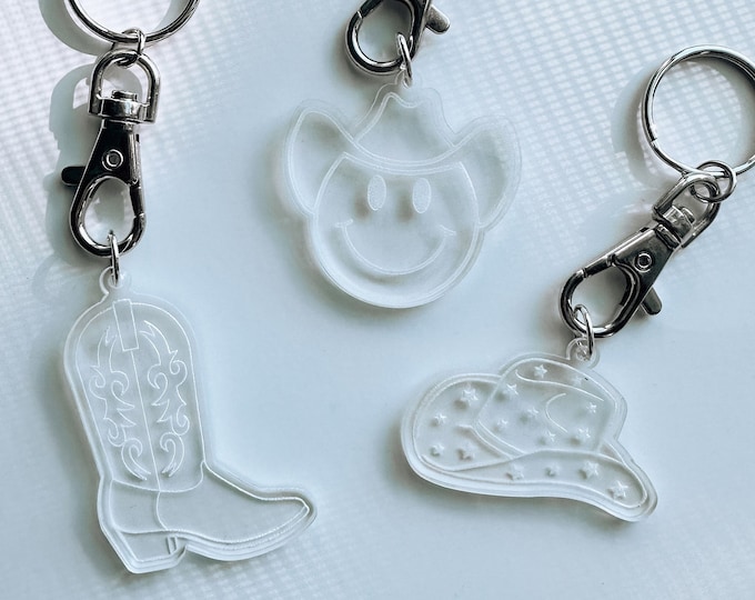 Coastal Cowgirl Keychain Country Keychain Bachelorette Gifts Last ...