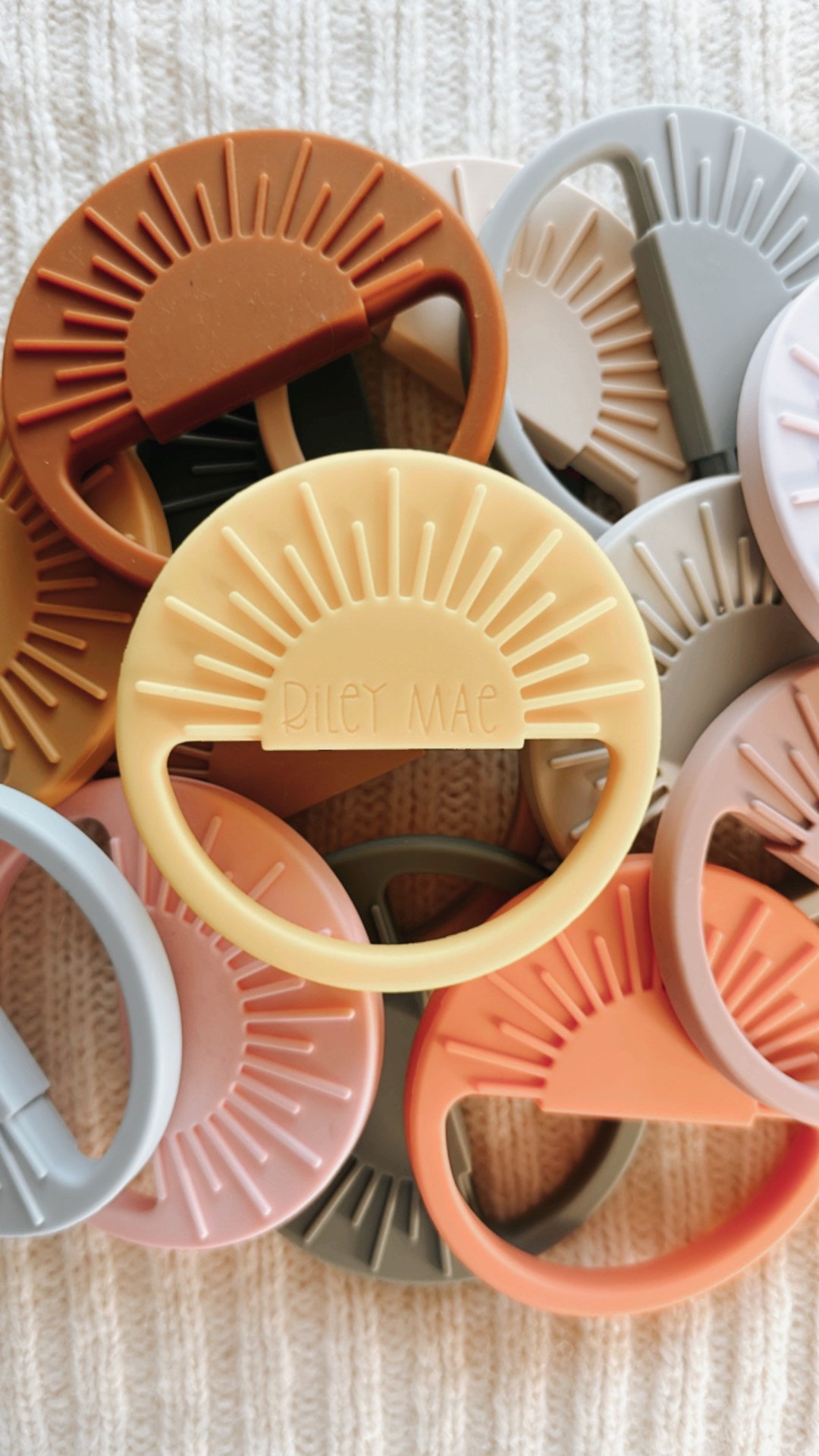 Boho Sun Silicone Baby Teether Custom Personalized ,personalized Sunset ...