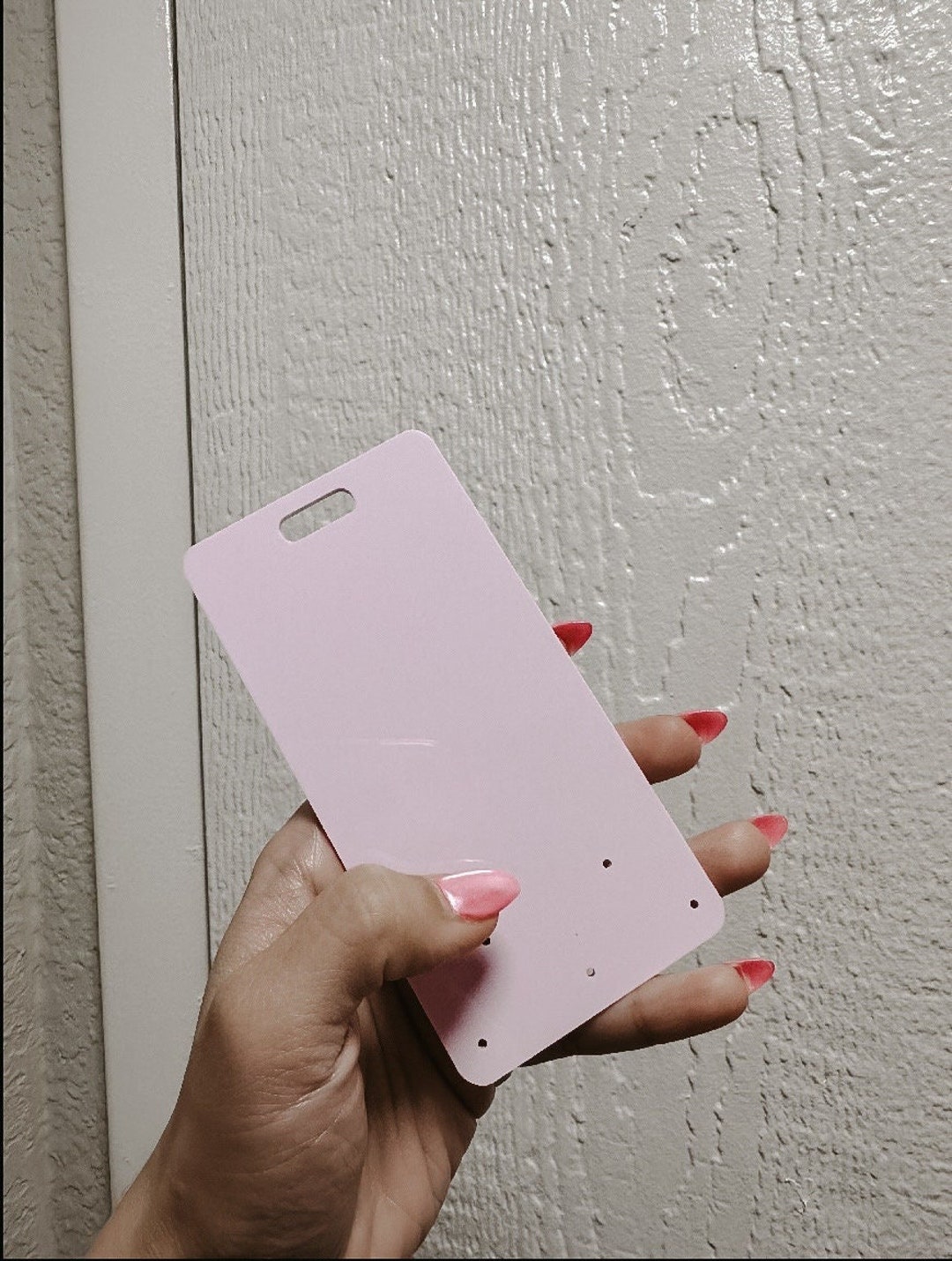 Badge Buddy Pin Holder - Blank ID Card Backer With 5 Holes - Wear ...