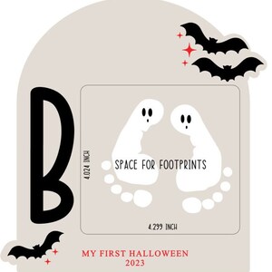 Halloween Baby Footprint Halloween Craft Baby's First Halloween Craft ...