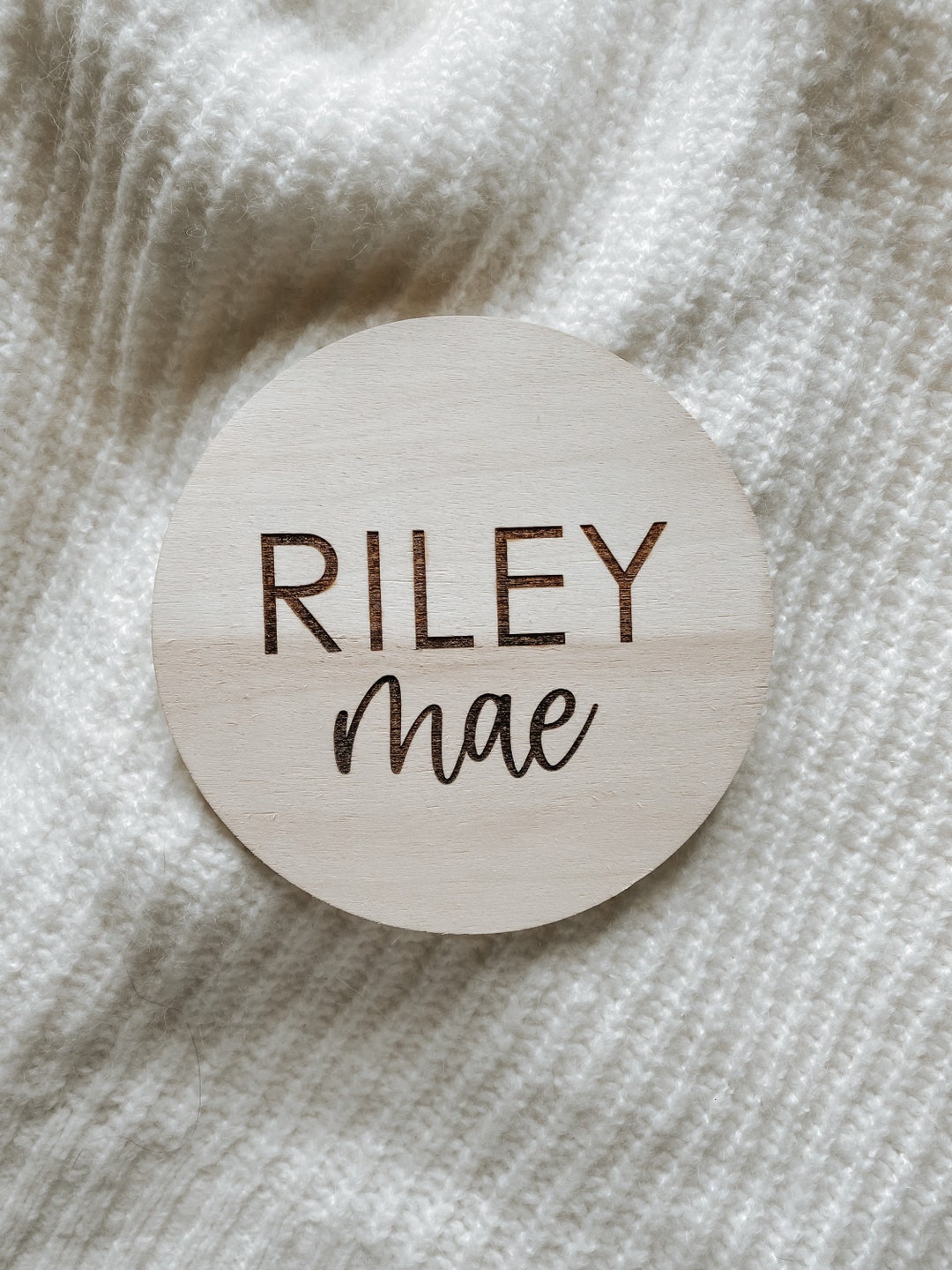 Birth Announcement I Engraved Wooden Name Sign I Name Announcement ...
