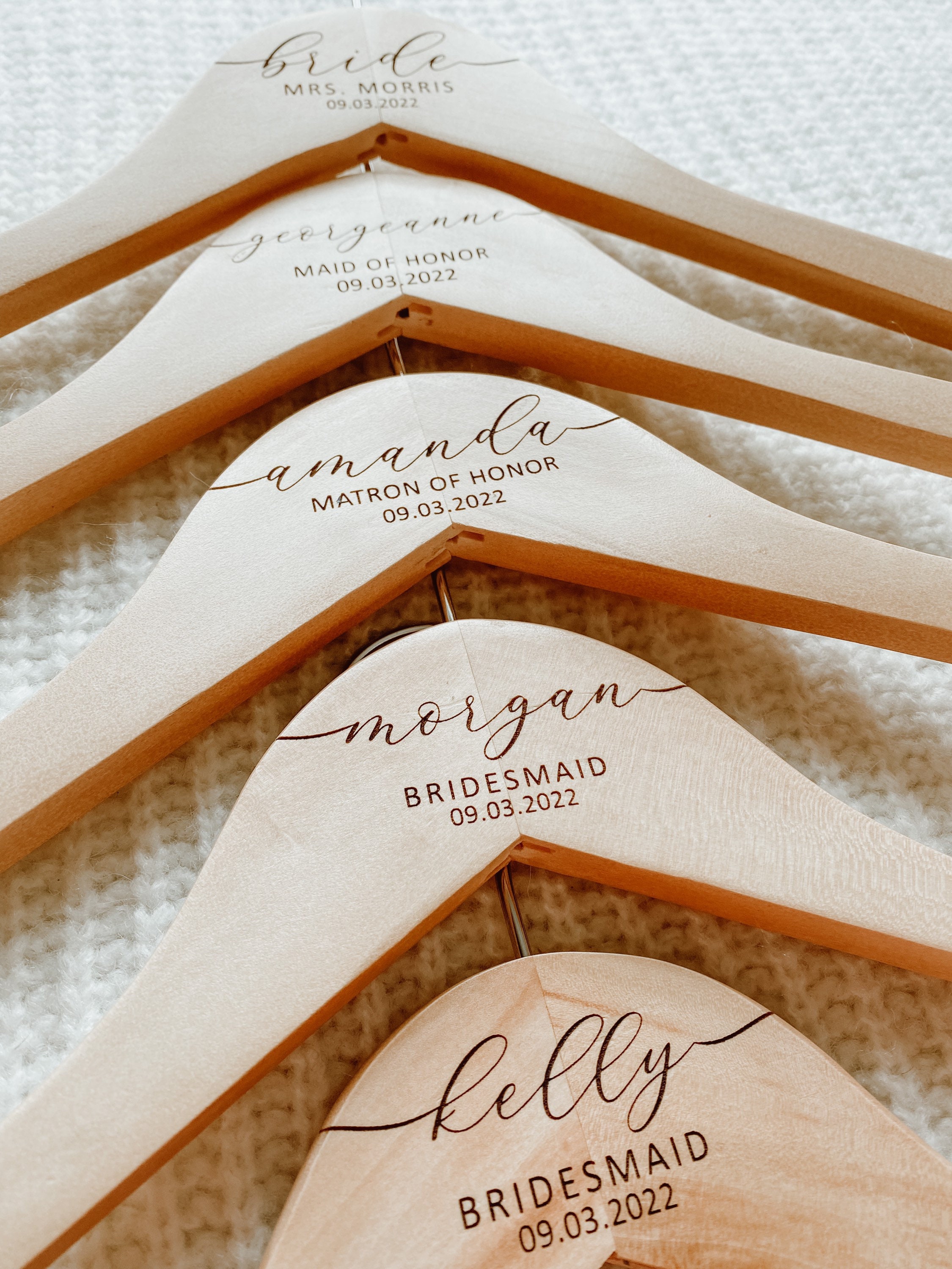 Engraved Personalized Bridesmaid Hangers Wedding Hanger - Etsy
