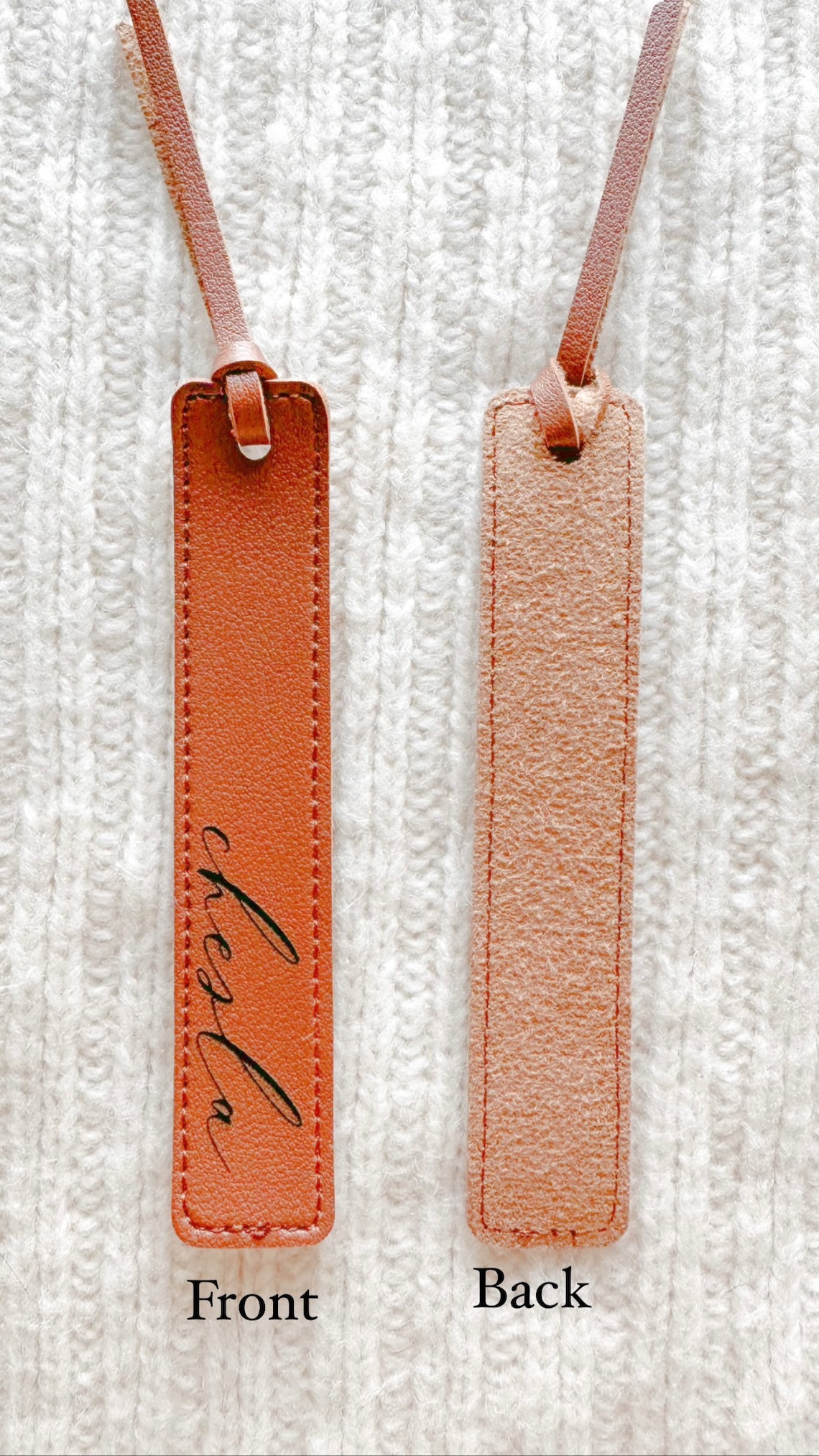 Personalized Engraved Leather Bookmark Reader Gift Name - Etsy