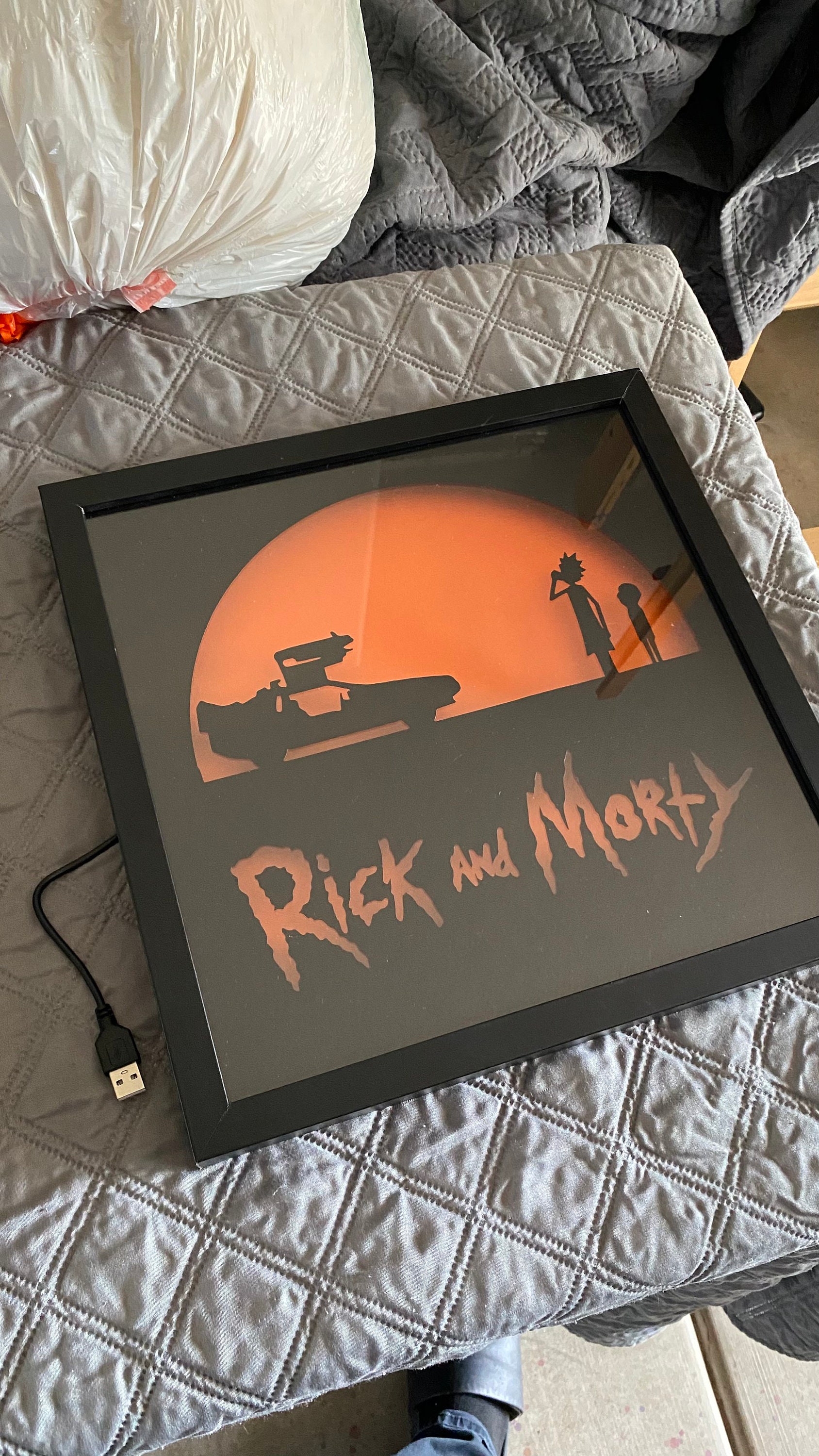 Rick and Morty 12 X 12 Lightbox LED - Etsy
