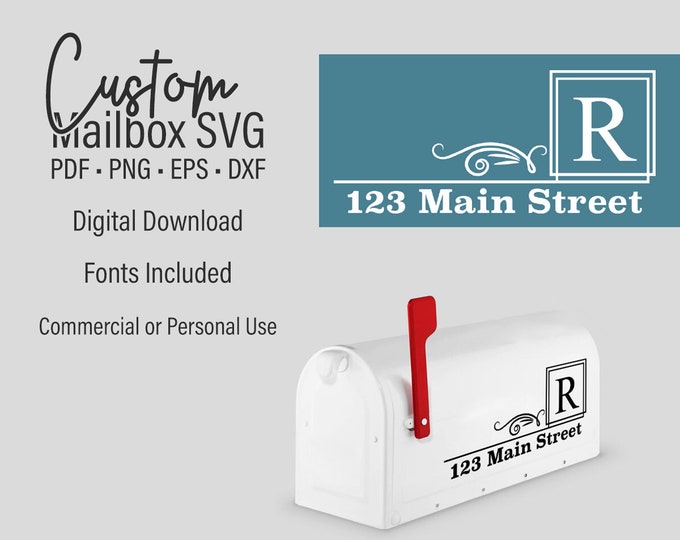 Mailbox SVG, Pdf, Png, EPS, DXF, Clip Art for Cricut Silhouette - Etsy