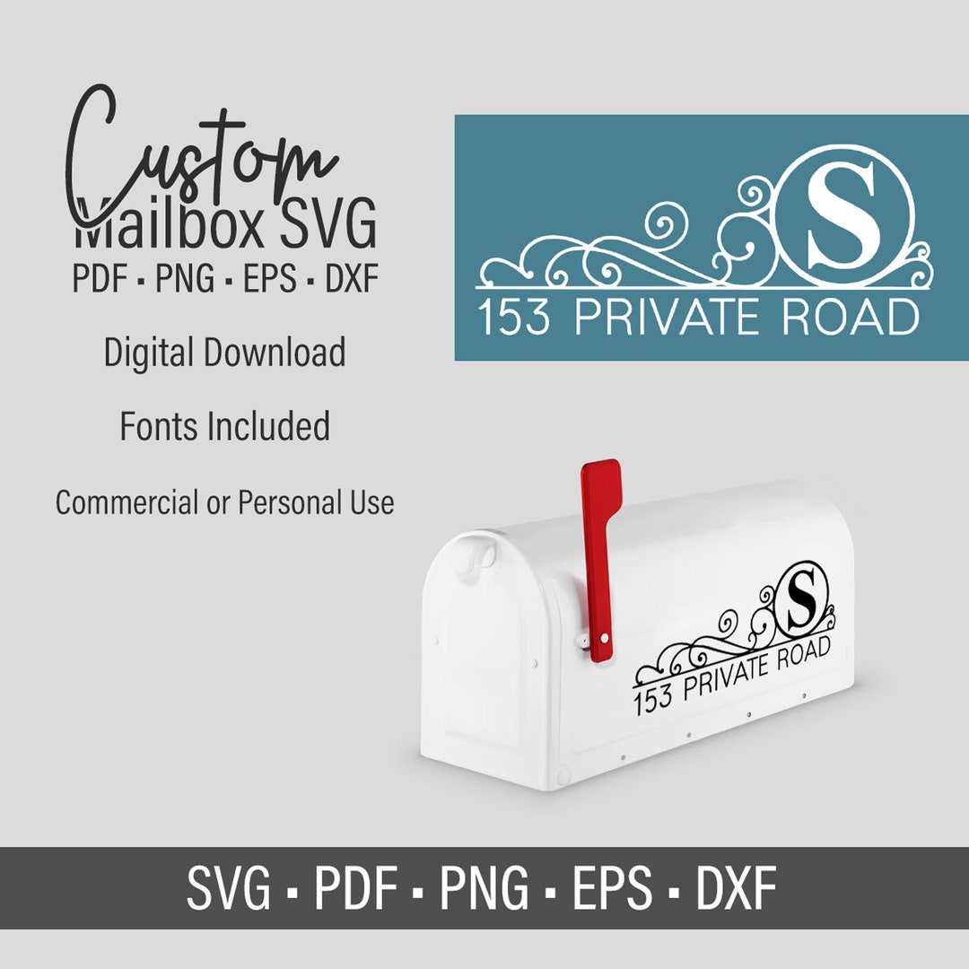 Mailbox SVG, Pdf, Png, EPS, DXF, Clip Art for Cricut Silhouette - Etsy