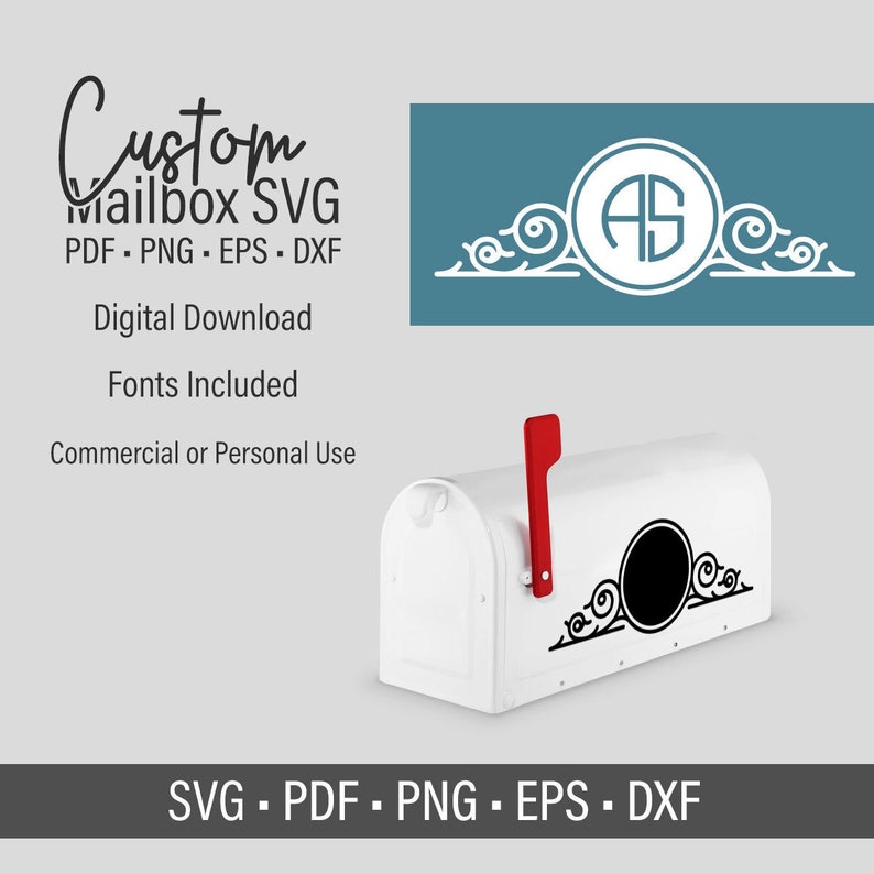 Mailbox SVG, Pdf, Png, EPS, DXF, Clip Art for Cricut Silhouette - Etsy