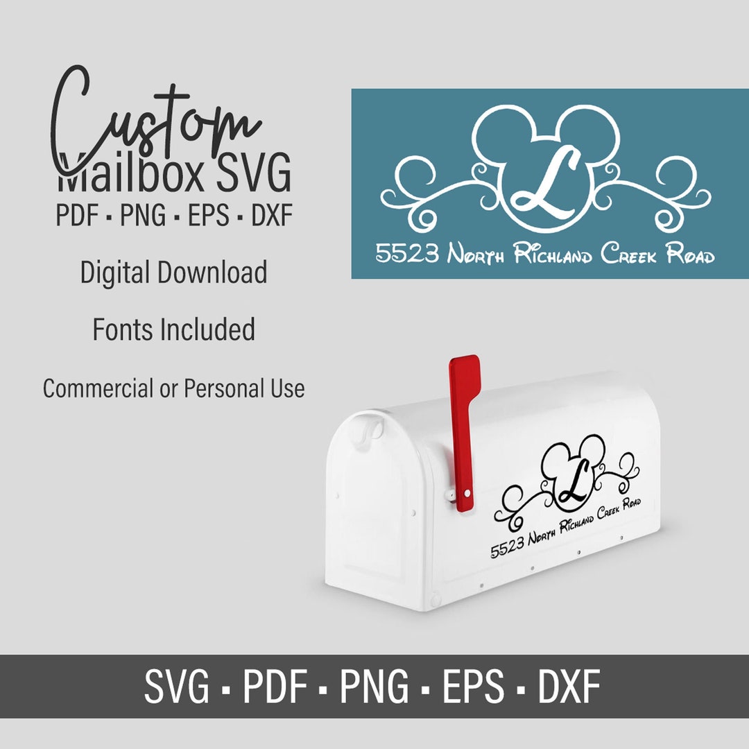 Mailbox SVG, Pdf, Png, EPS, DXF, Clip Art for Cricut Silhouette - Etsy