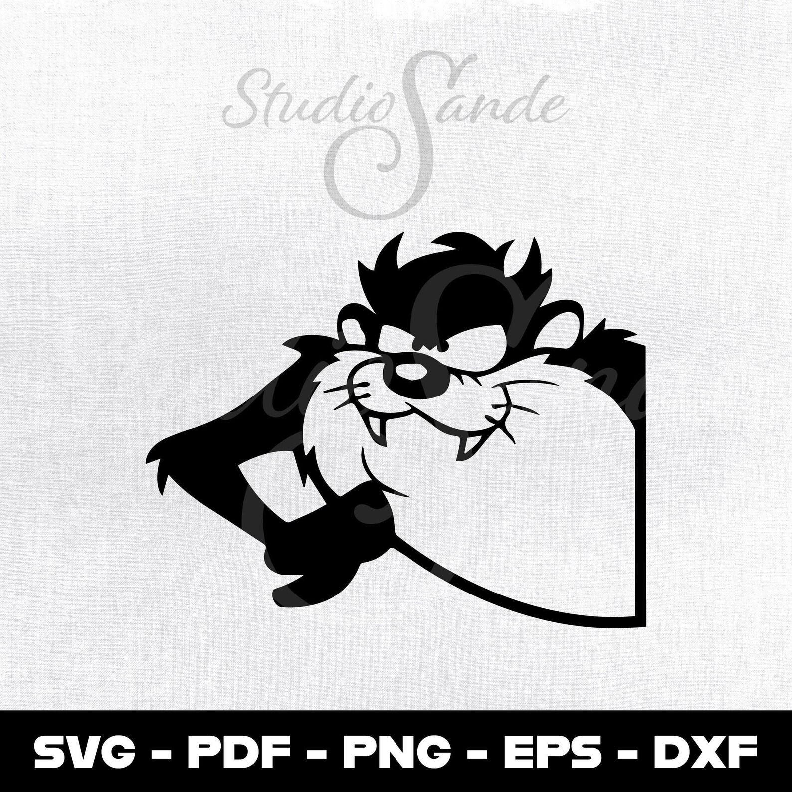 Peeking Tasmanian Devil Digital Download svg dxf Cricut | Etsy