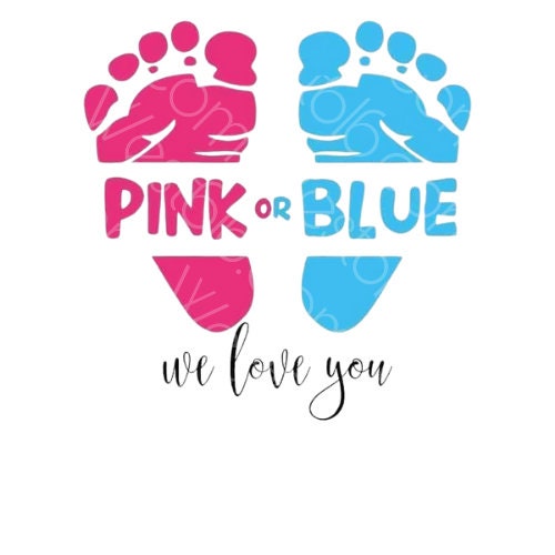 Girl Boy Baby Shower Gender Reveal Acknowledgment, Announcement PNG ...