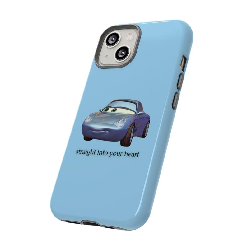 Lightning Mcqueen and Sally Couples Phone Cases, Pixar Cartoon Gift ...