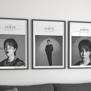 Jimin BTS Poster Set of 3 (digital Download), Minimalist Aesthetic Bts Room Decor, Bts Gifts ...