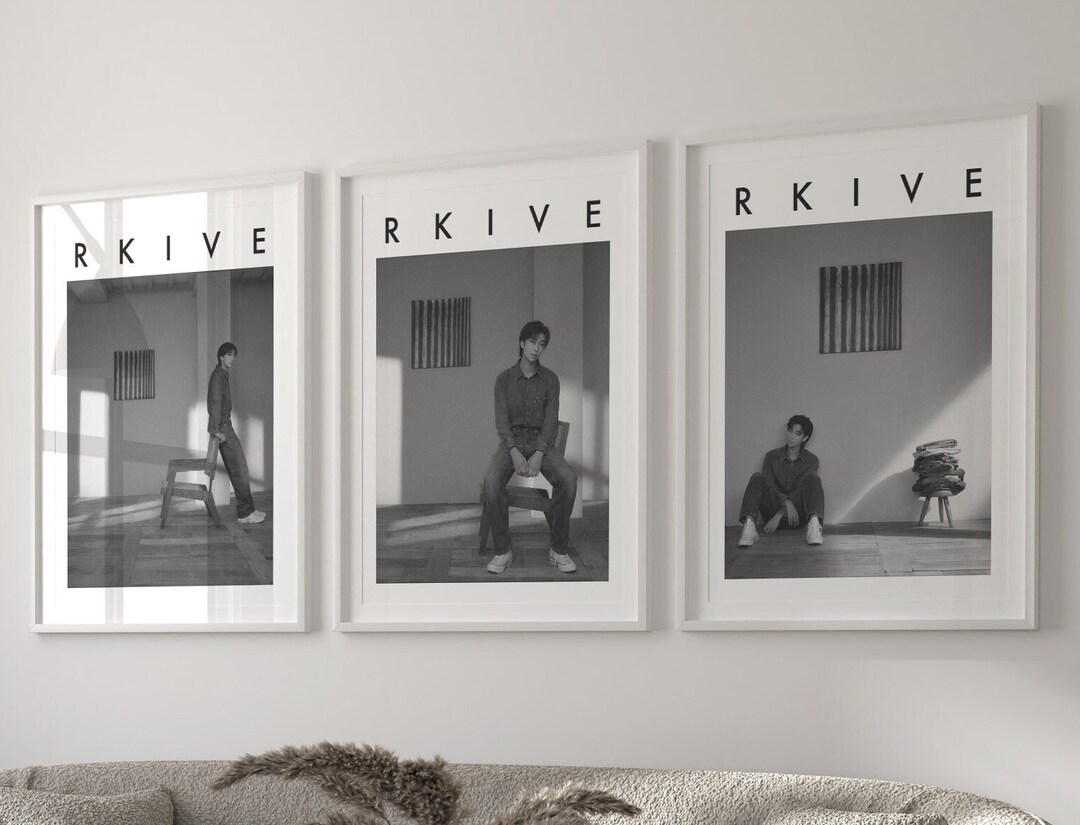 RM BTS Poster Set of 3 (digital Download), Aesthetic Bts Room Decor ...