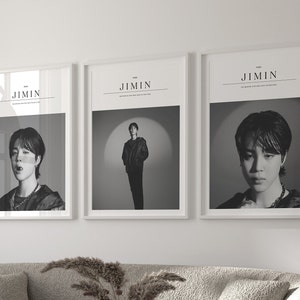 Jimin BTS Poster Set of 3 (digital Download), Minimalist Aesthetic Bts Room Decor, Bts Gifts ...
