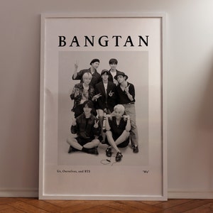 BTS Poster Set of 3 (digital Download), Aesthetic Typography BTS ...