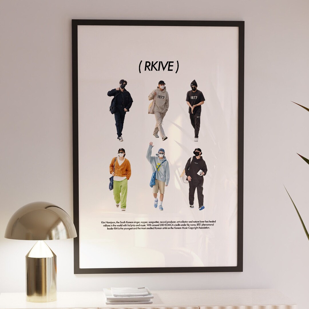 RM Airport Fashion BTS Poster (digital Download), Namjoon BTS Gifts ...