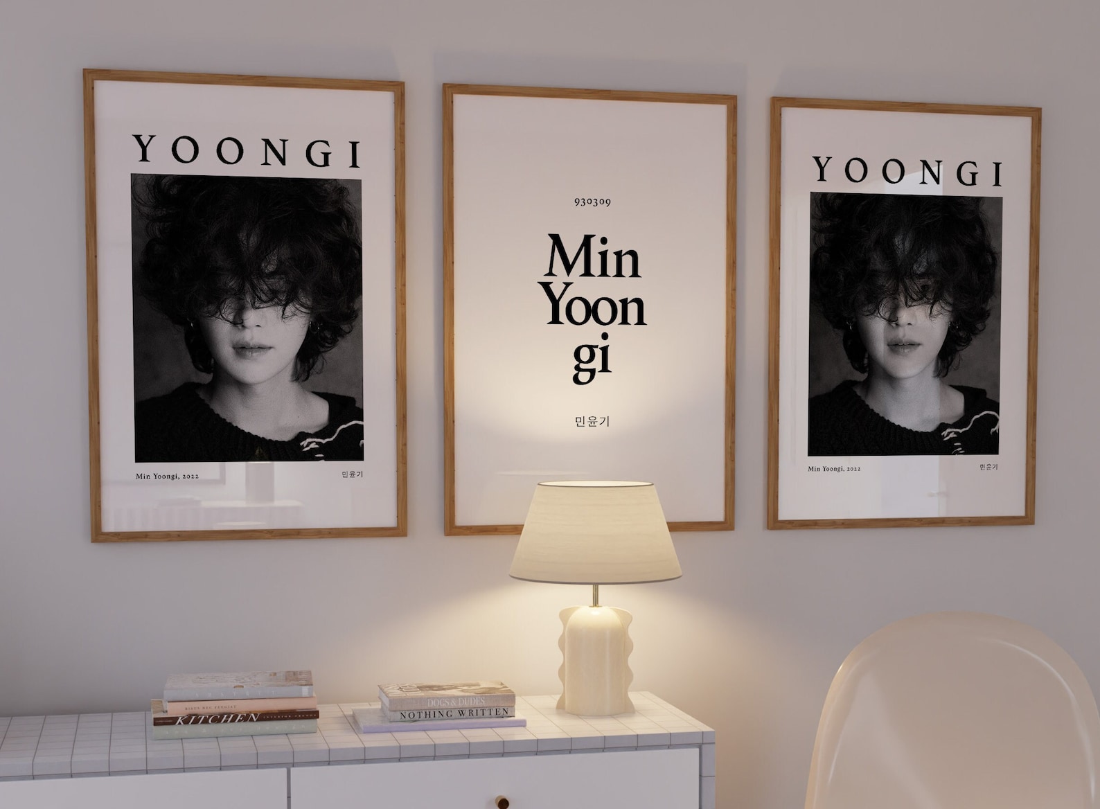 Yoongi BTS Poster Set of 3 digital Download SUGA Minimalist - Etsy