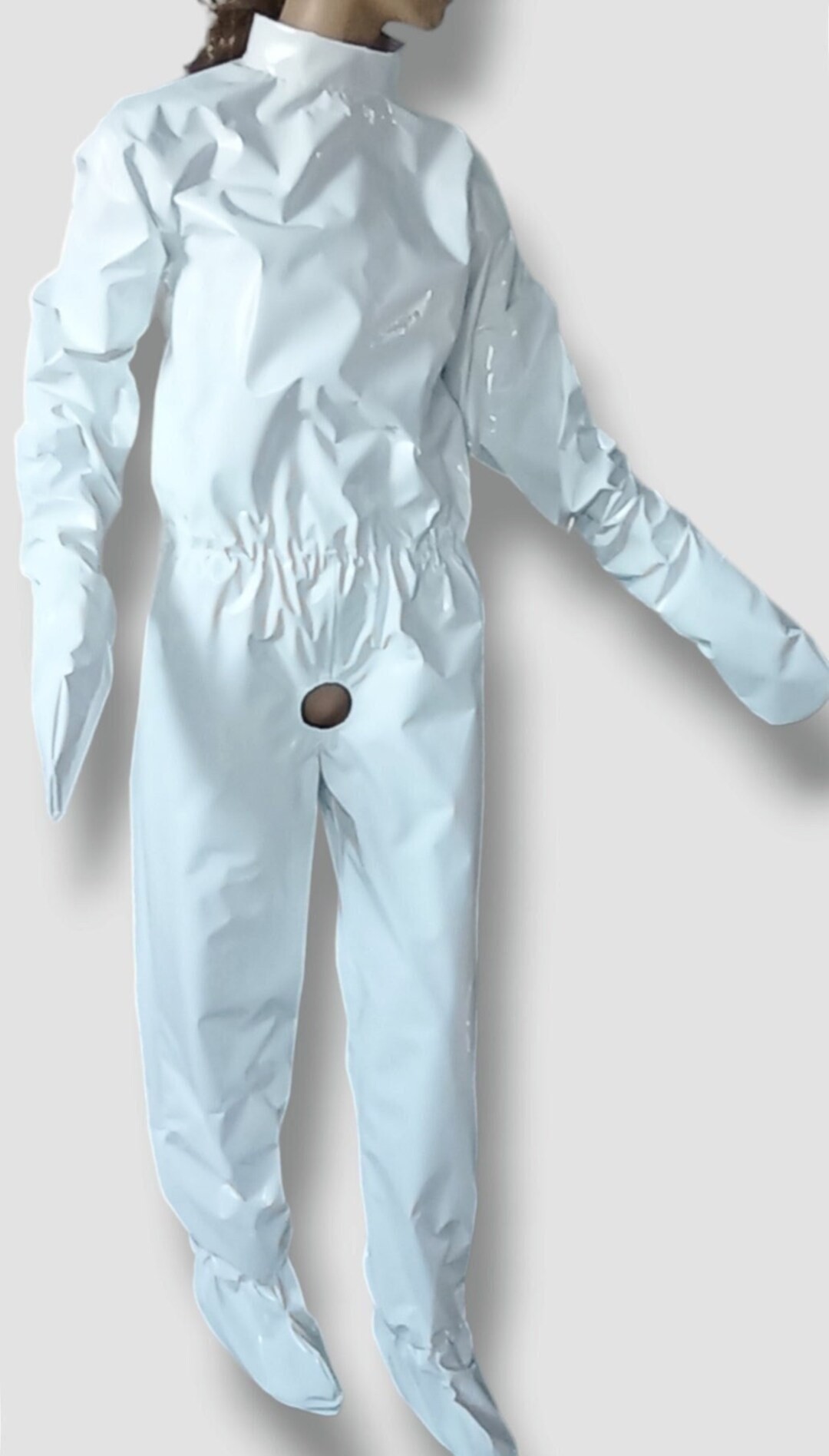 Lockable Full Body Suit Enclosed Hands/feet Vinyl PVC Suit - Etsy