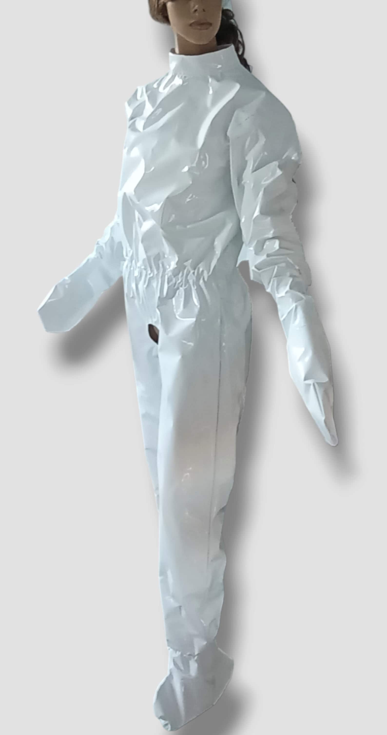 PVC Catsuit – Full Body Vinyl Suit, Enclosed Hands & Feet, Lockable ...