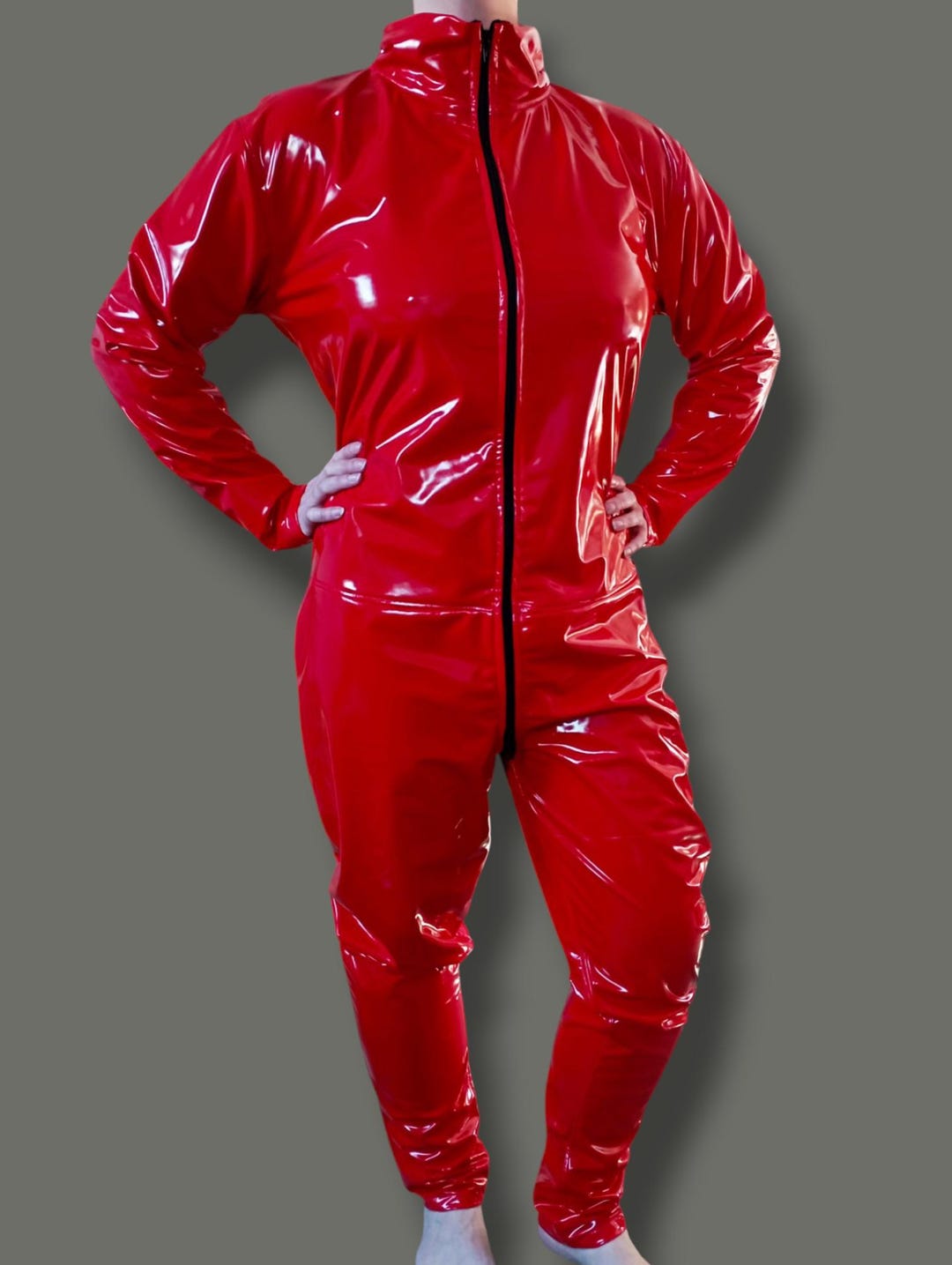 PVC Vinyl Catsuit Full Body Stretch Suit – Handmade Custom Made 4 Way ...