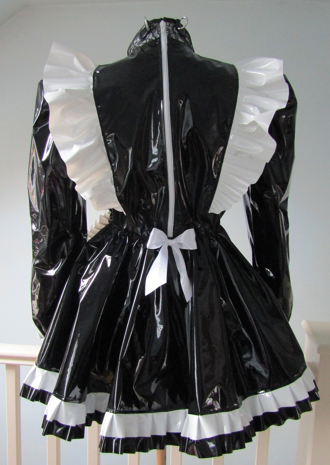 Sissy Maid Dress PVC & Lace - Etsy