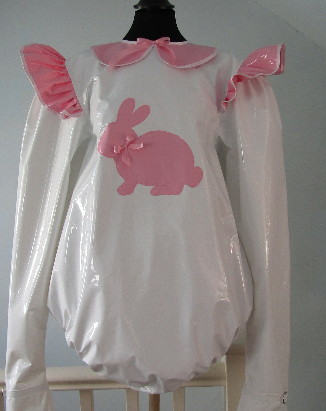 Bunny Romper Adult Baby Lockable PVC Romper - Etsy