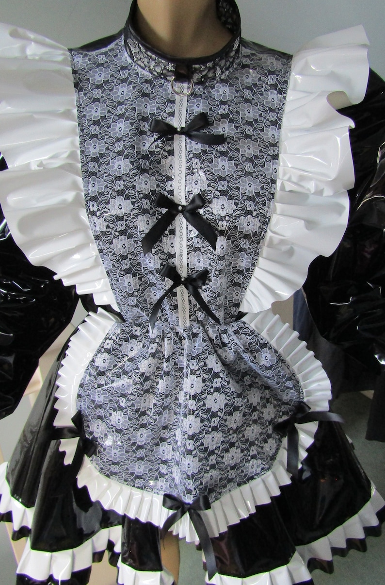 Sissy Maid Dress PVC & Lace - Etsy
