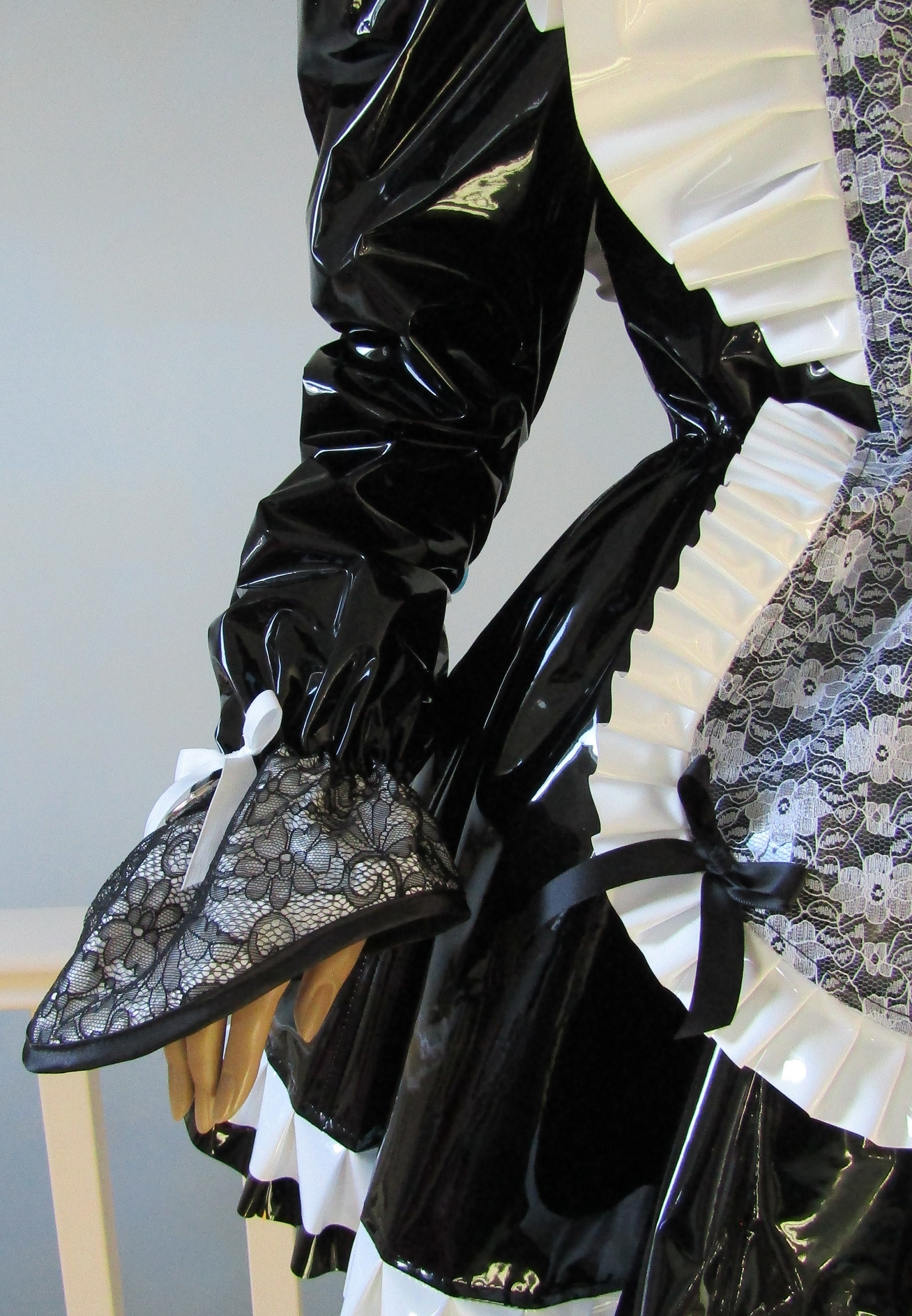 Sissy Maid Dress PVC & Lace - Etsy