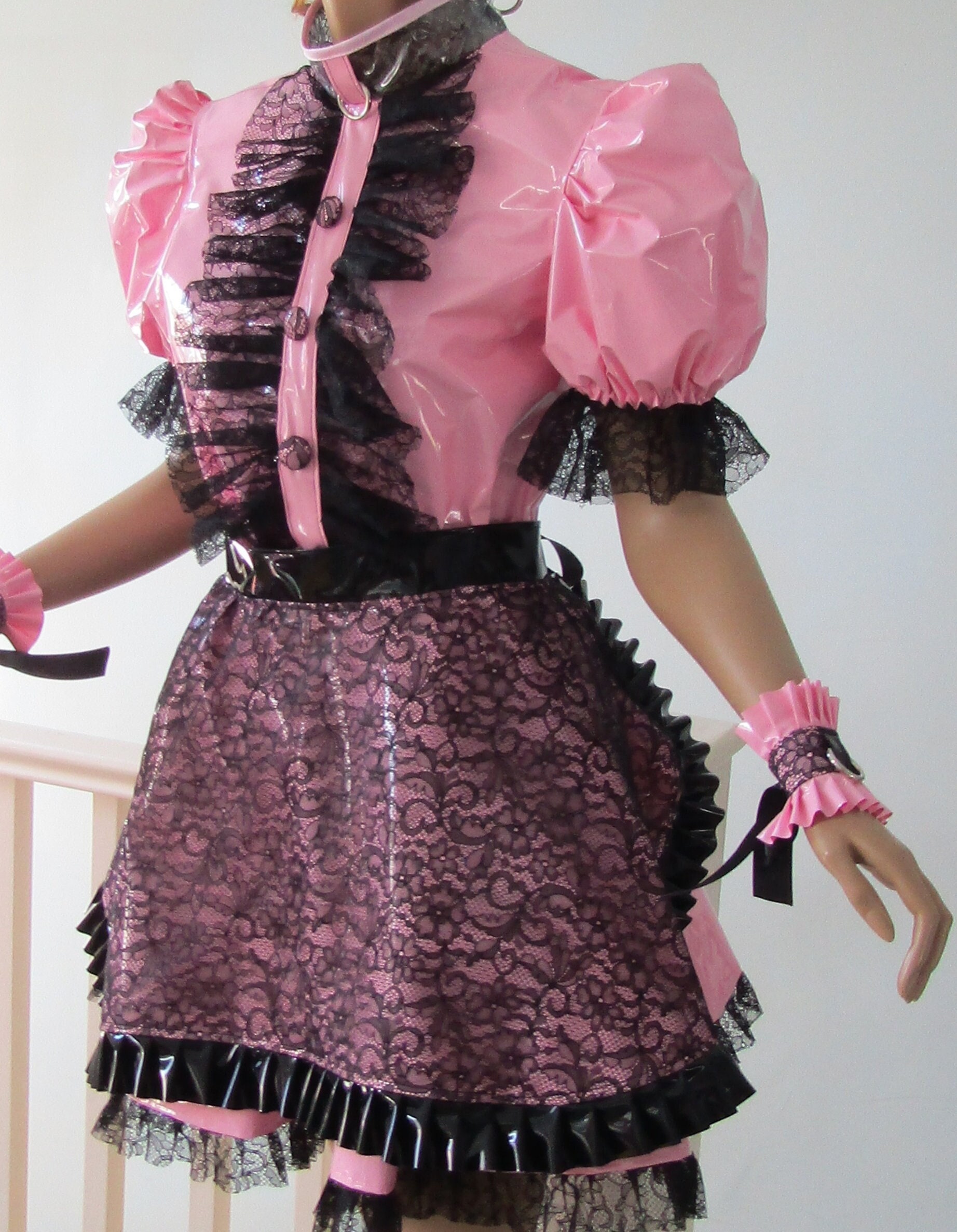 Sissy Dress PVC Maids Sissy Dress Lockable - Etsy UK