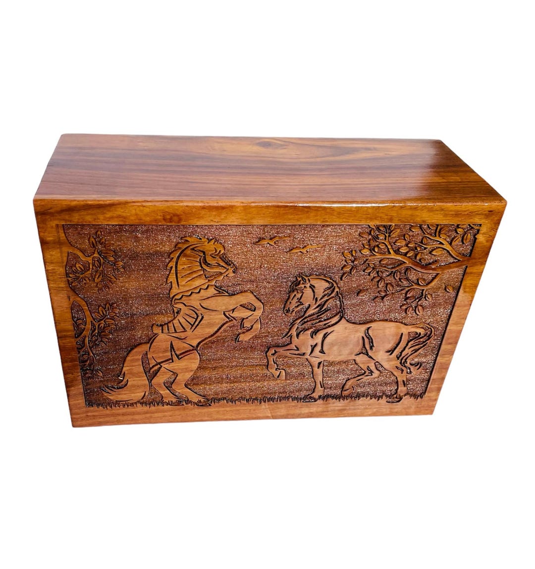 Handmade Rosewood Urn Box: Personalized Memorial Ash Keepsake - Etsy