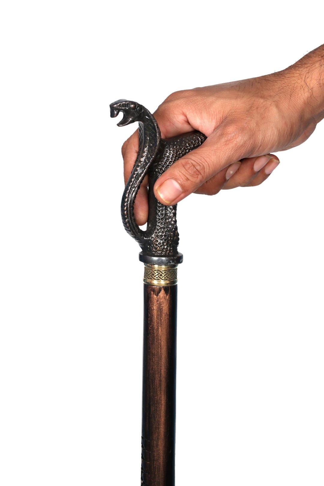 Handcrafted Wooden Walking Sticks and Canes Snake Head Stick Victorian ...