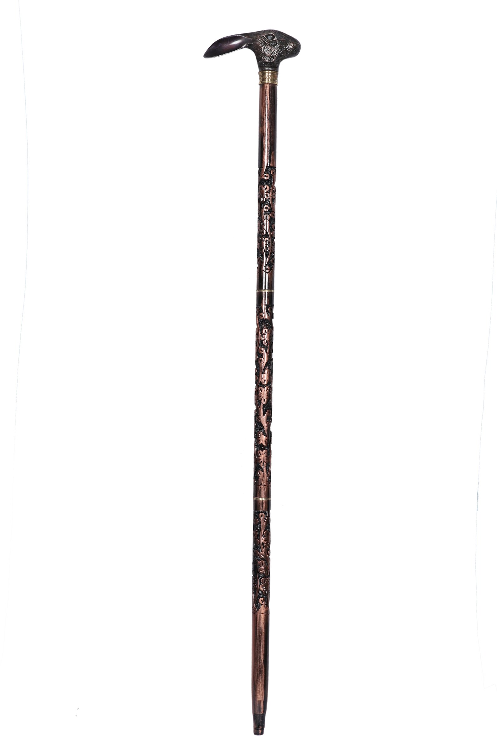 Handcrafed Wooden Walking Sticks and Canes Rabbit Head Stick Victorian ...