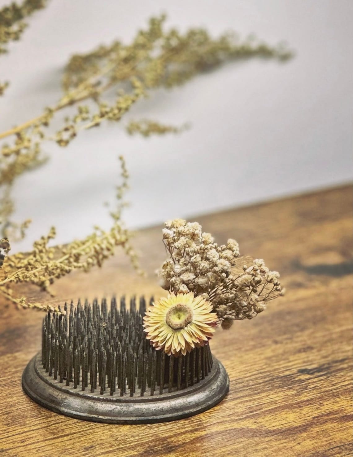 Vintage Metal Pin Type Flower Frog, Florist Tool, Antique Flower ...